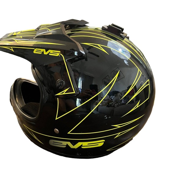 Evs Helmets | Accessories | Evs Helmet T3 Pinner Blk Hivis Youth Medium Motorcycle Helmet ...